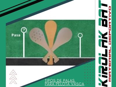 Tipos de palas para pelota vasca | Kirolak Bat